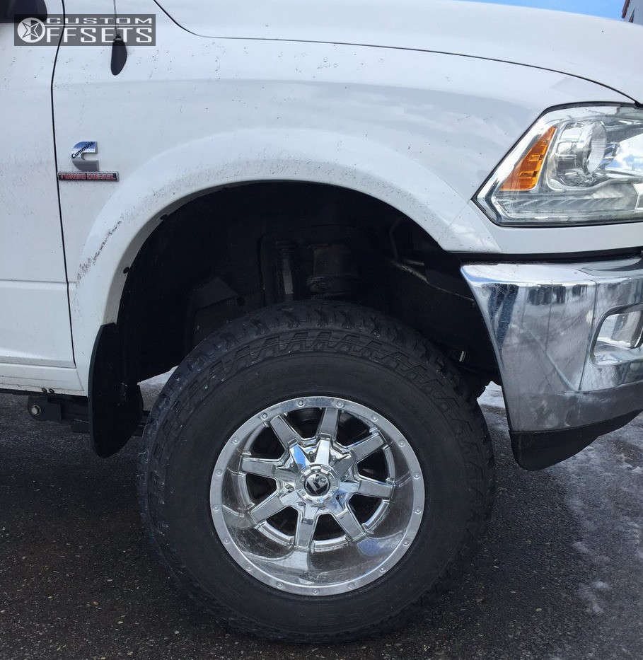 2014 Ram 2500 with 18x12 -44 Fuel Maverick and 295/70R18 Cooper ...