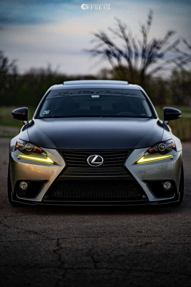 2014 Lexus IS250 with 18x9.5 35 MST Mt01 and 225/40R18 Lexani Lx-twenty ...