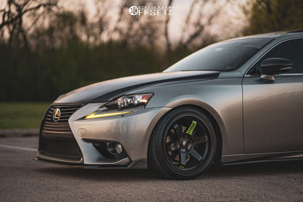 2014 Lexus IS250 with 18x9.5 35 MST Mt01 and 225/40R18 Lexani Lx-twenty ...