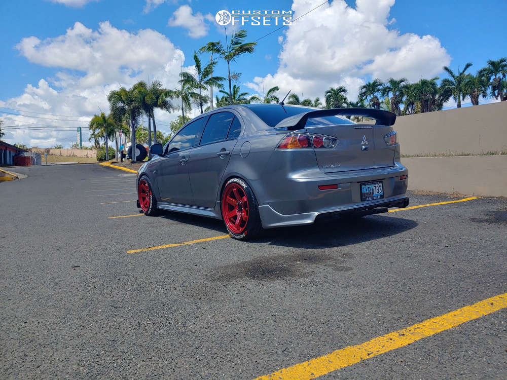 2017 Mitsubishi Lancer with 18x9.5 38 AVID1 AV6 and 225/45R18 Kumho ...