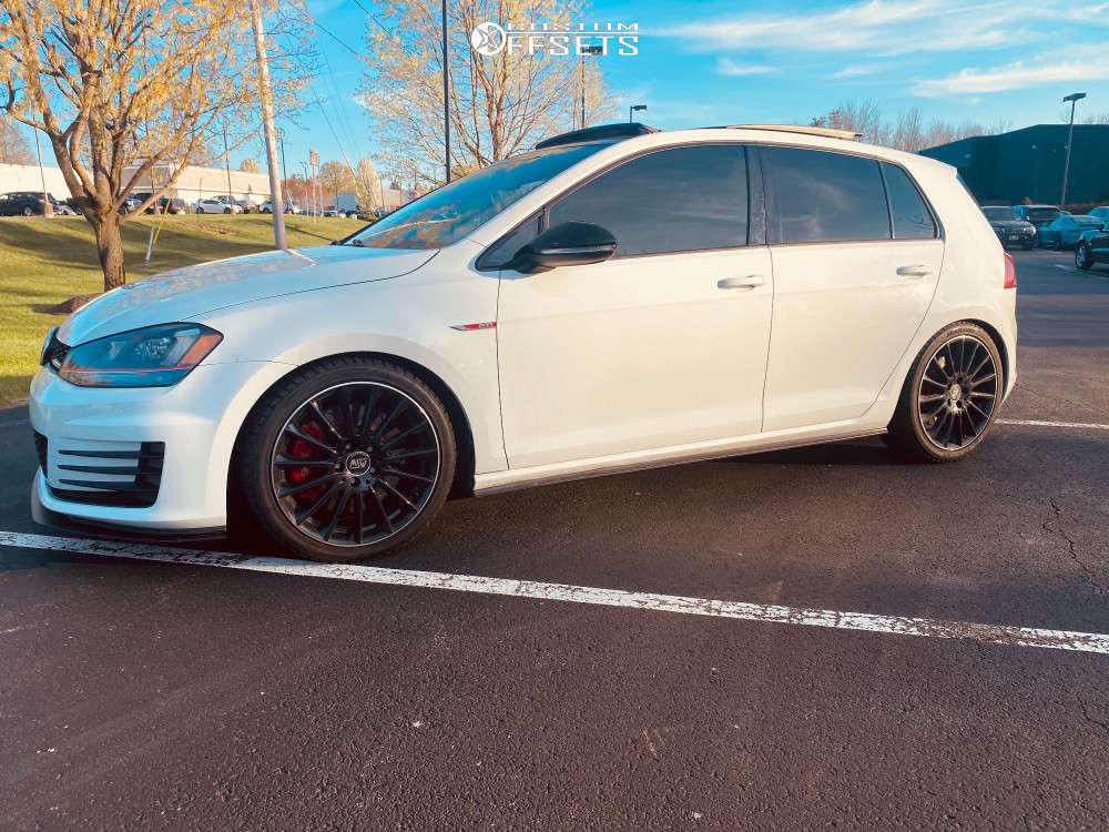 2016 Volkswagen GTI with 18x7.5 40 MSW Type 30 and 225/40R18 ...