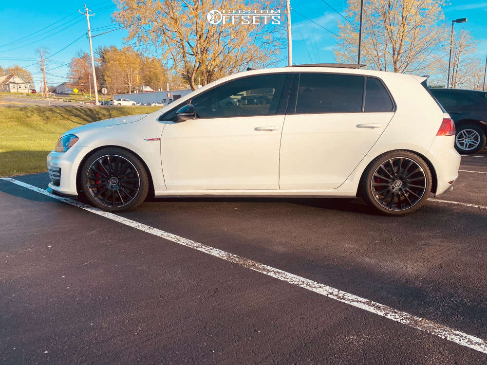 2016 Volkswagen GTI with 18x7.5 40 MSW Type 30 and 225/40R18 ...