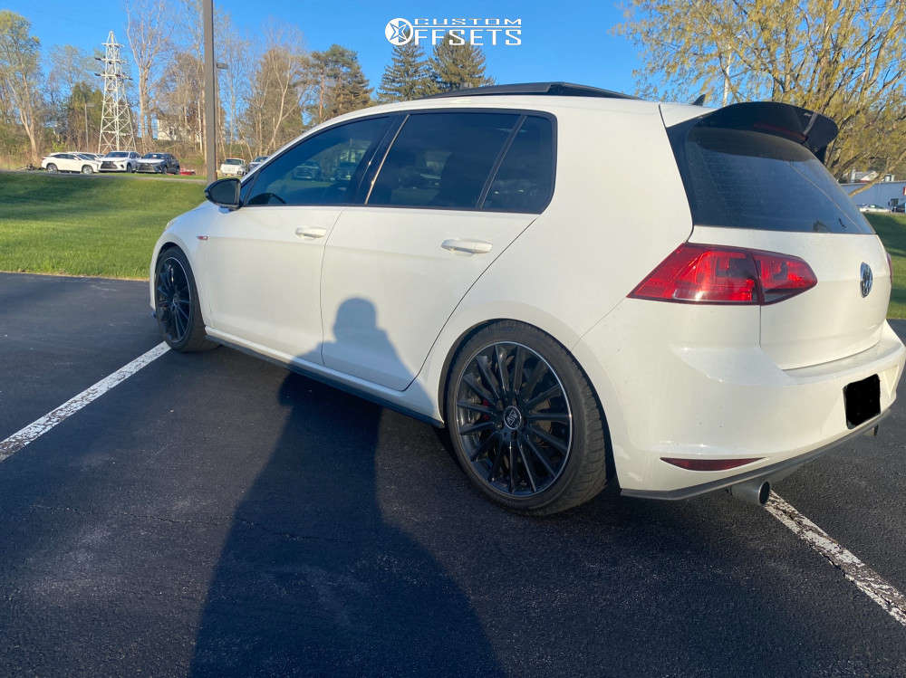 2016 Volkswagen GTI with 18x7.5 40 MSW Type 30 and 225/40R18 ...