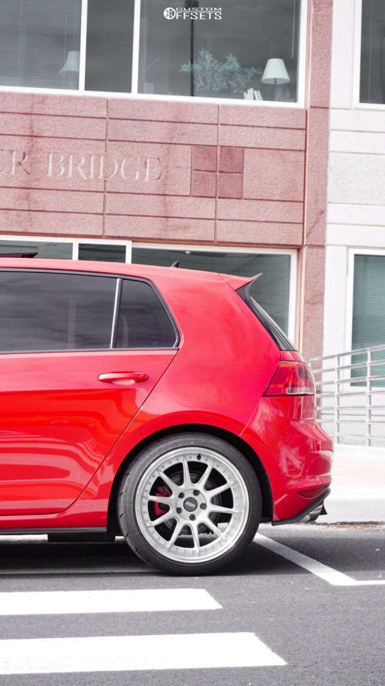 2015 Volkswagen GTI with 18x9.5 22 ESR Cs12 and 255/35R18 Firestone ...