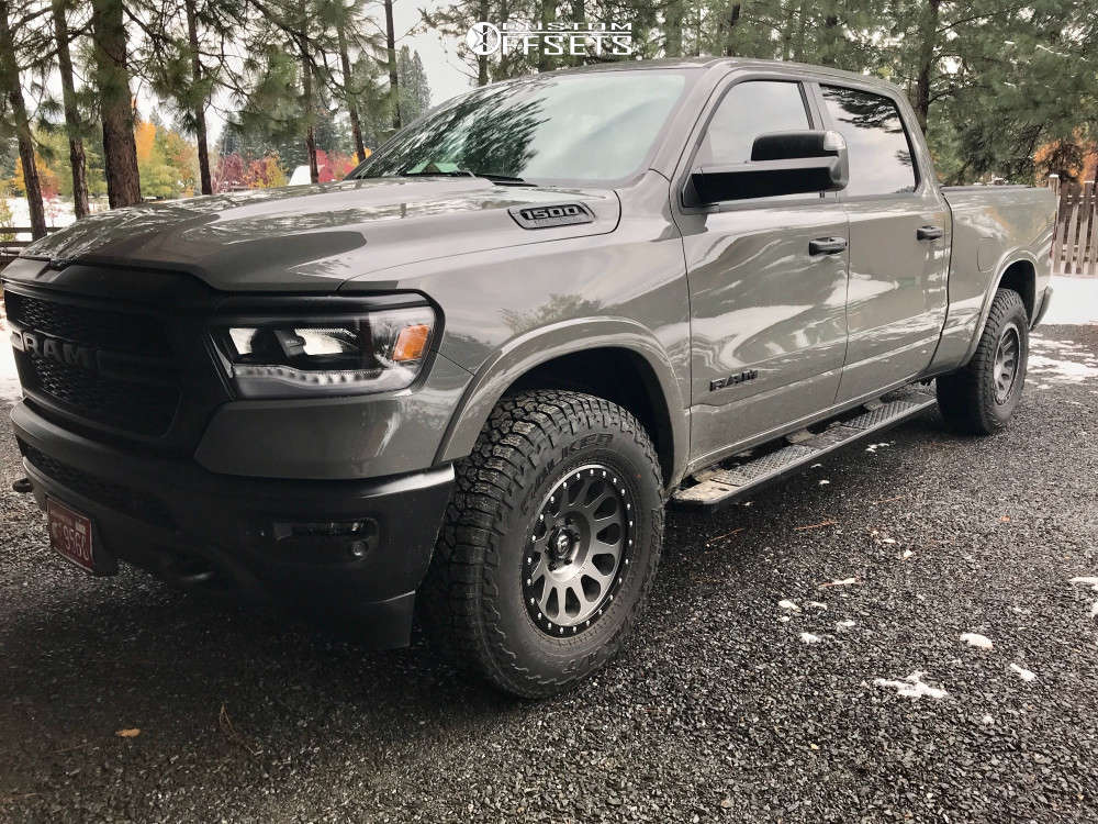 2020 Ram 1500 with 18x9 0 Fuel Vector and 285/75R18 Falken Wild Peak ...