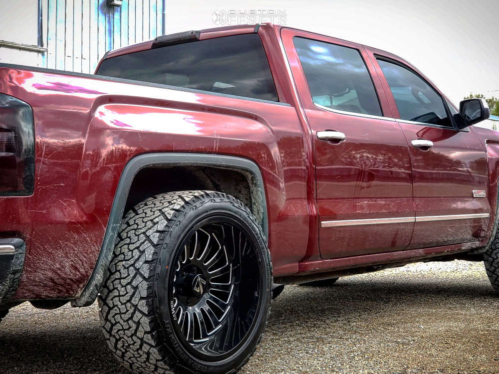 2015 GMC Sierra 1500 with 22x12 -44 ARKON OFF-ROAD Alexander and 33/12 ...