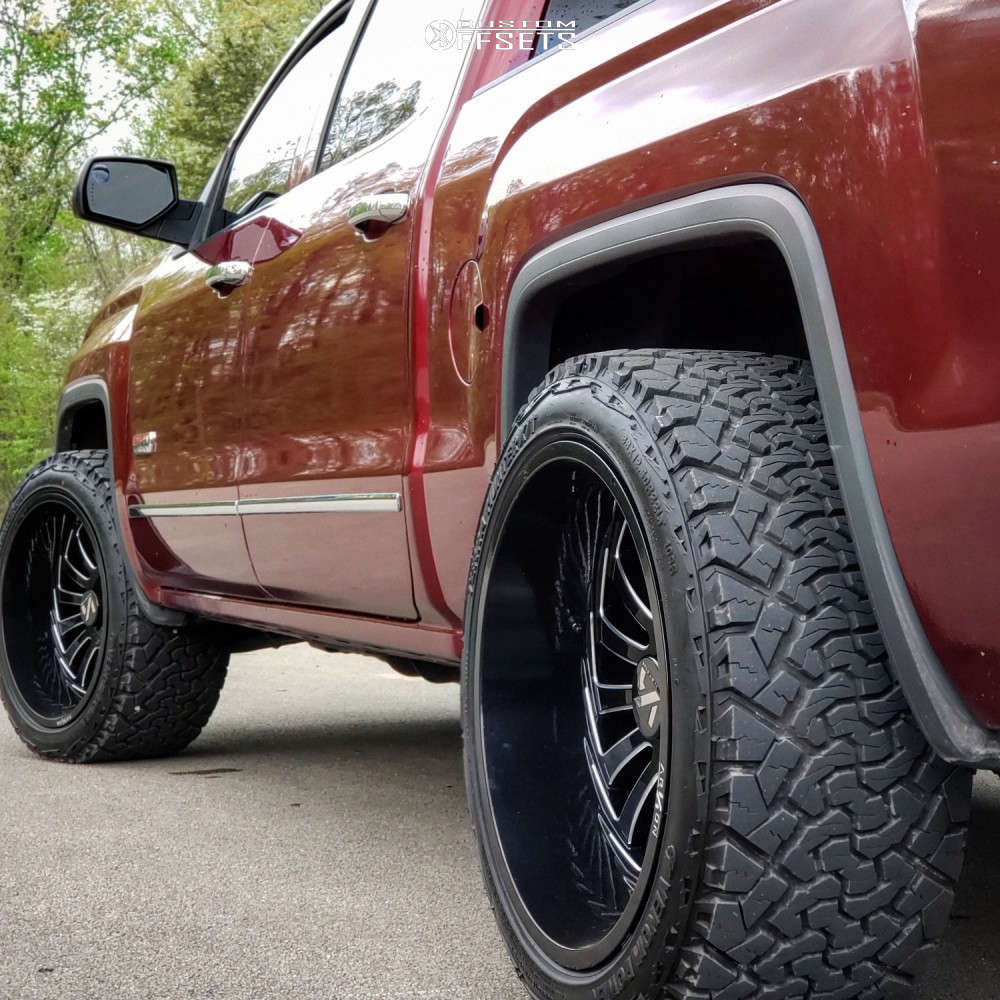 2015 GMC Sierra 1500 with 22x12 -44 ARKON OFF-ROAD Alexander and 33/12 ...