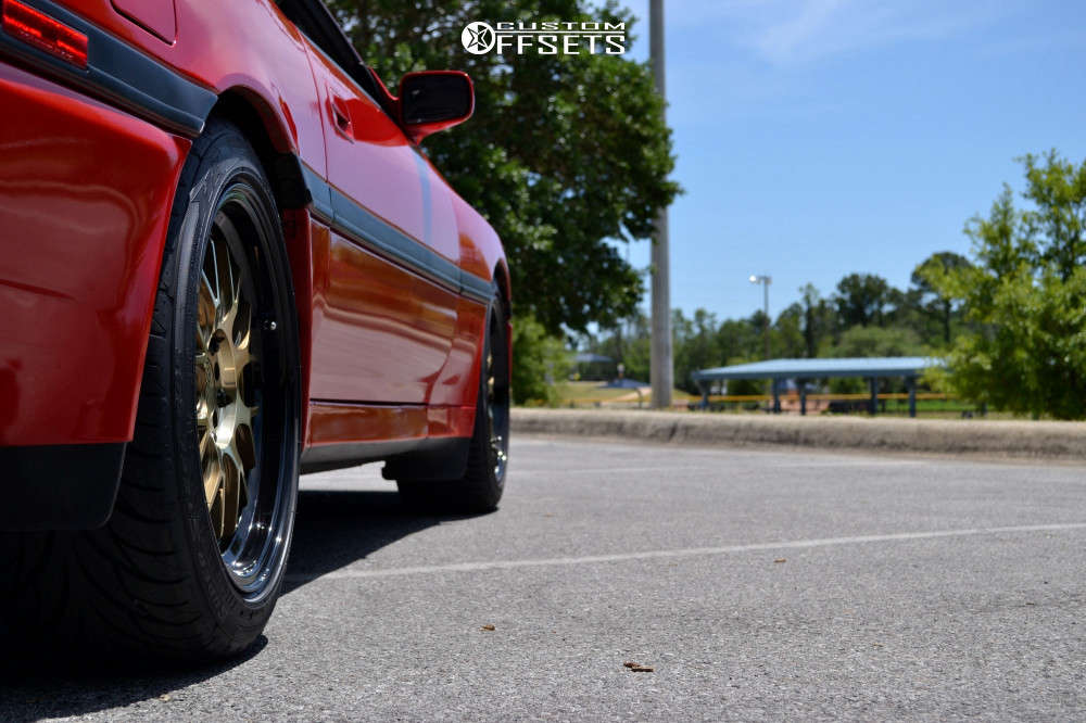 1989 Toyota Supra with 17x8.5 35 F1R F21 and 235/45R17 Federal SS595 ...