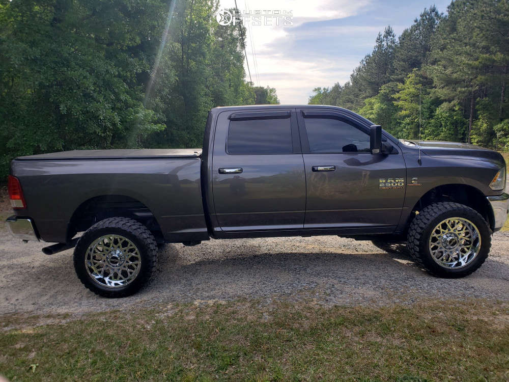 2015 Ram 2500 with 22x10 -19 Vision Rocker 412 and 35/12.5R22 Ironman ...