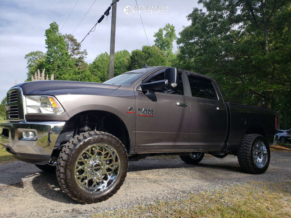 2015 Ram 2500 with 22x10 -19 Vision Rocker 412 and 35/12.5R22 Ironman ...