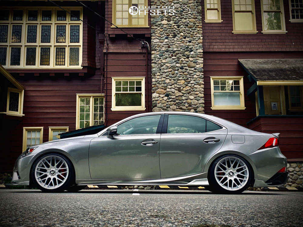 2015 Lexus IS250 with 19x9.5 35 Rotiform Rse and 245/40R19 Firestone ...