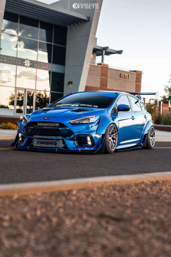 2017 Ford Focus with 18x9.5 22 Anovia Elder and 225/40R18 Accelera 651 ...