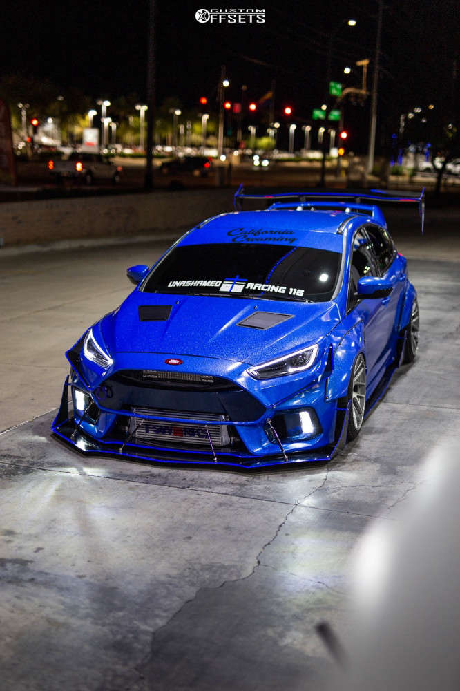 2017 Ford Focus with 18x9.5 22 Anovia Elder and 225/40R18 Accelera 651 ...