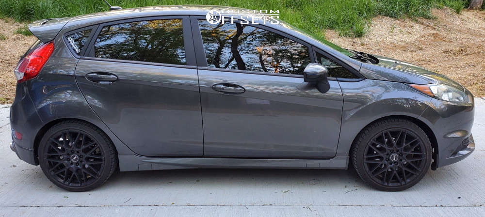 2017 Ford Fiesta with 17x7 40 DRW D17 and 205/40R17 Falken Ziex Ze950 ...