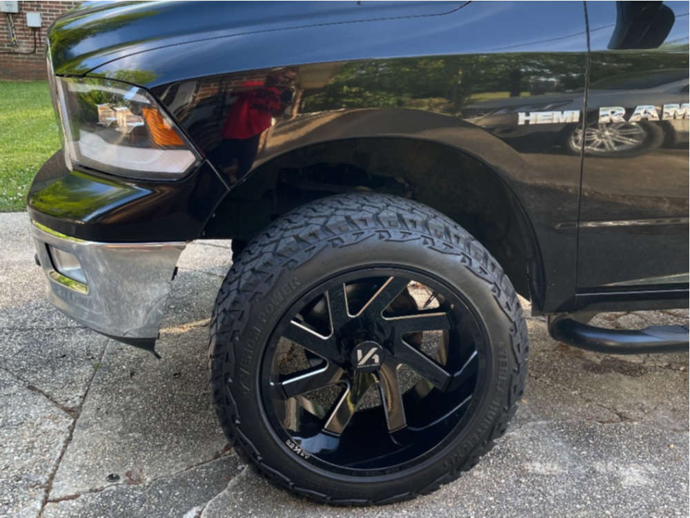 2010 Ram 1500 with 22x12 -51 ARKON OFF-ROAD Lincoln and 35/12.5R22 ...