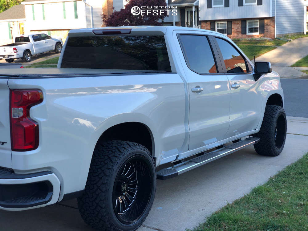 2019 Chevrolet Silverado 1500 with 22x12 -51 ARKON OFF-ROAD Alexander ...