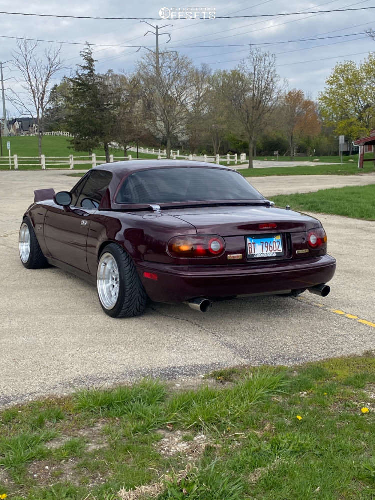 1995 Mazda Miata with 15x8 0 JNC Jnc003 and 195/45R15 Federal SS595 and ...