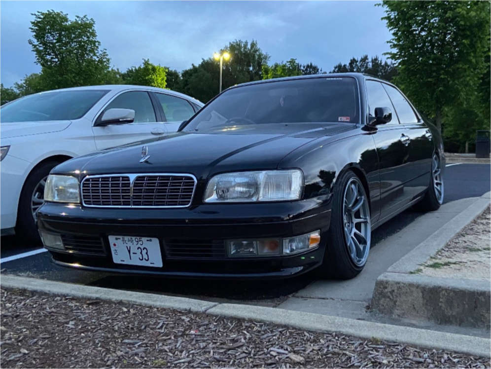 1997 INFINITI Q45 with 18x10 25 Aodhan Ah06 and 225/40R18 Sentury Uhp and Air Suspension ...