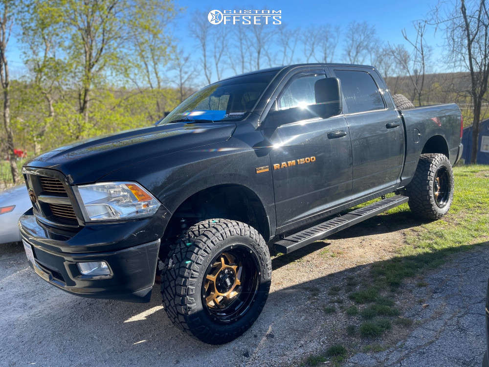 2011 Ram 1500 with 20x10 -25 Grid Gd14 and 35/12.5R20 Nitto Ridge ...