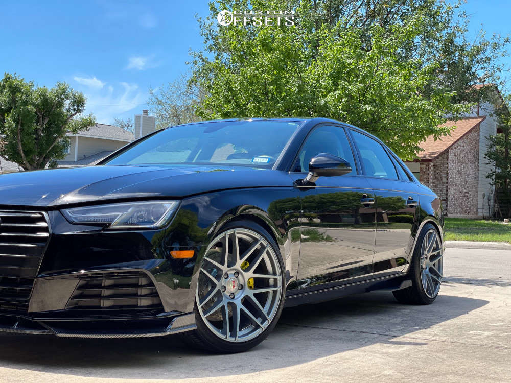 2018 Audi A4 with 20x9.5 35 Curva C300 and 245/35R20 Toyo Tires Extensa ...