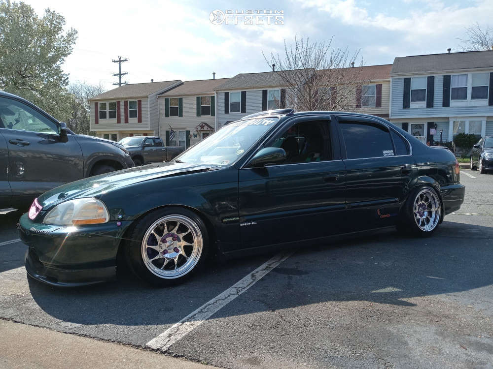 1998 Honda Civic with 15x8 0 Whistler Kr7 and 165/45R15 Achilles Atr-k ...