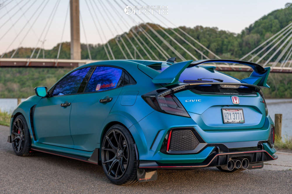 2019 Honda Civic with 19x10 40 Vorsteiner V-ff103 and 245/35R19 ...