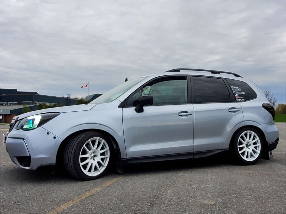 2018 Subaru Forester with 18x8 47 5zigen ZR+520 and 245/40R18 Antares ...