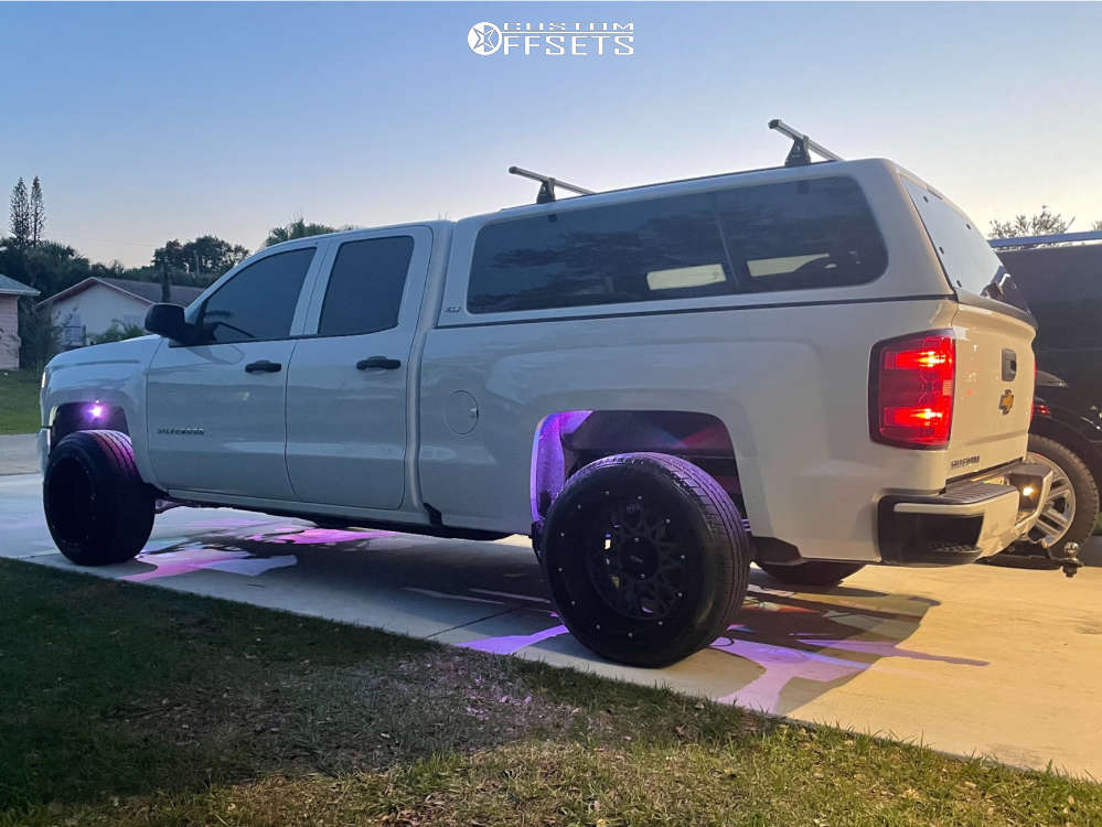 2017 Chevrolet Silverado 1500 with 20x12 -51 Vision Rocker 412 and 275 ...