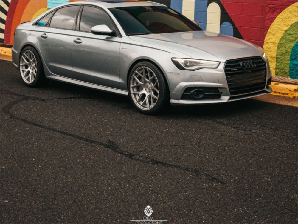 2017 Audi A6 Quattro with 20x10 25 Avant Garde M590 and 275/35R20 Lionhart Lh-five and Stock ...
