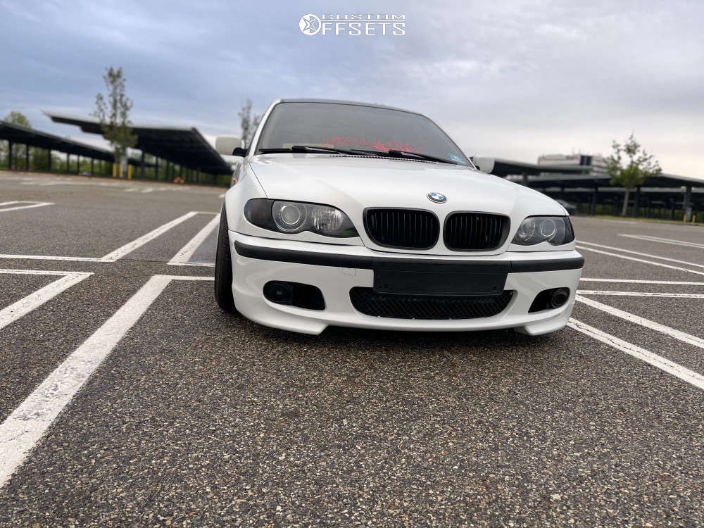 2002 BMW 325i with 18x9.5 35 ESR Rf2 and 215/45R18 Federal SS595 and ...