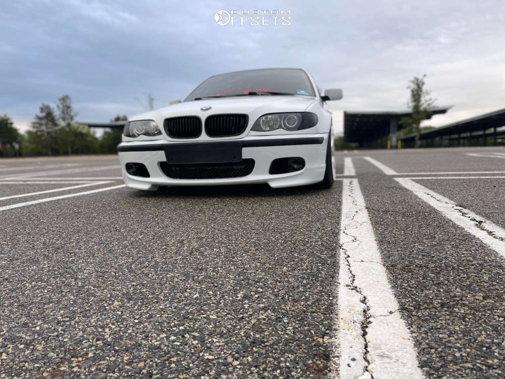 2002 BMW 325i with 18x9.5 35 ESR Rf2 and 215/45R18 Federal SS595 and ...