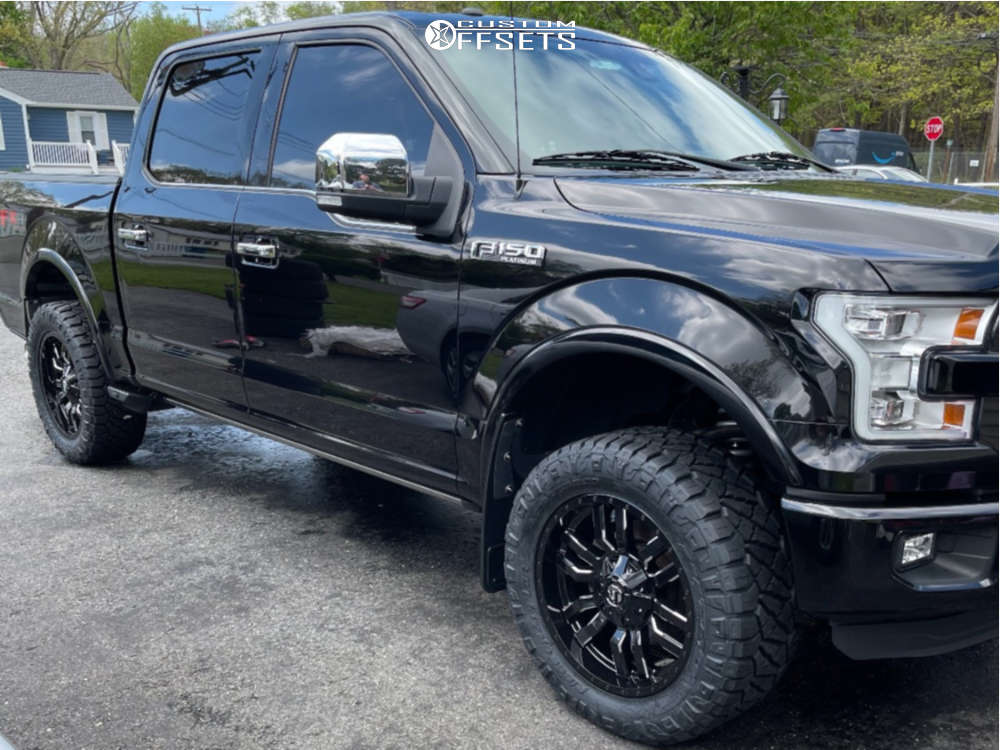 2016 Ford F-150 with 20x9 1 Fuel Sledge D595 and 295/55R20 Nitto Ridge ...