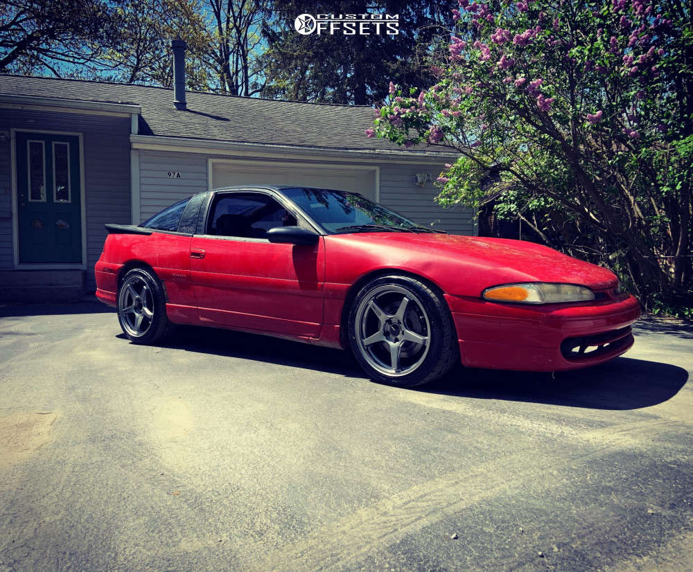 1993 Mitsubishi Eclipse with 18x8.5 38 Enkei Ts-5 and 235/40R18 Nitto ...