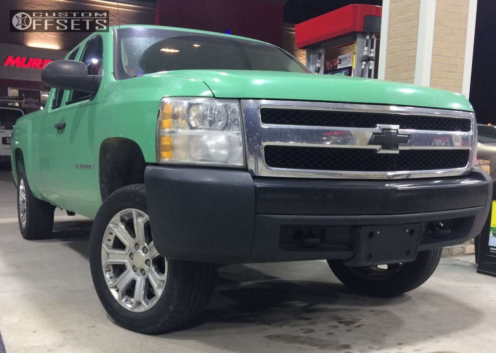 2008 Chevrolet Silverado 1500 with 20x9 24 OE Performance 166 and 275 ...