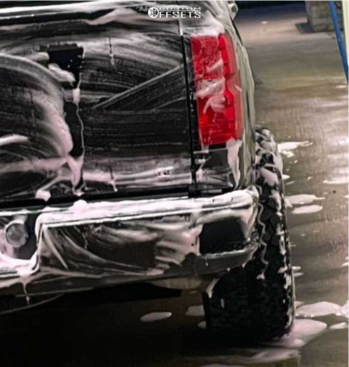 2018 Chevrolet Silverado 1500 with 22x12 -44 TIS Forged 552B and 33/12 ...