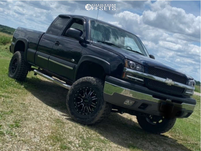 2005 Chevrolet Silverado 1500 with 17x10 -22 Raceline Outlander and 285 ...