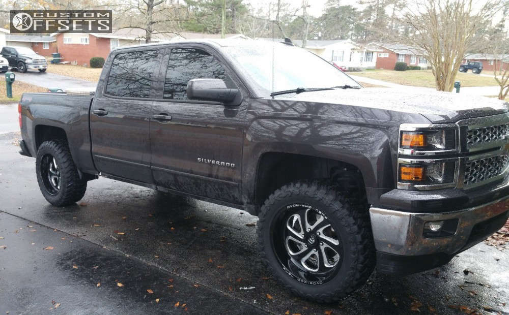 2015 Chevrolet Silverado 1500 with 20x10 -18 Fuel Flow and 33/12.5R20 ...