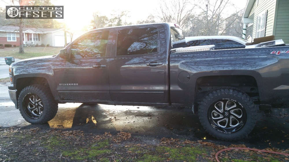 2015 Chevrolet Silverado 1500 with 20x10 -18 Fuel Flow and 33/12.5R20 ...