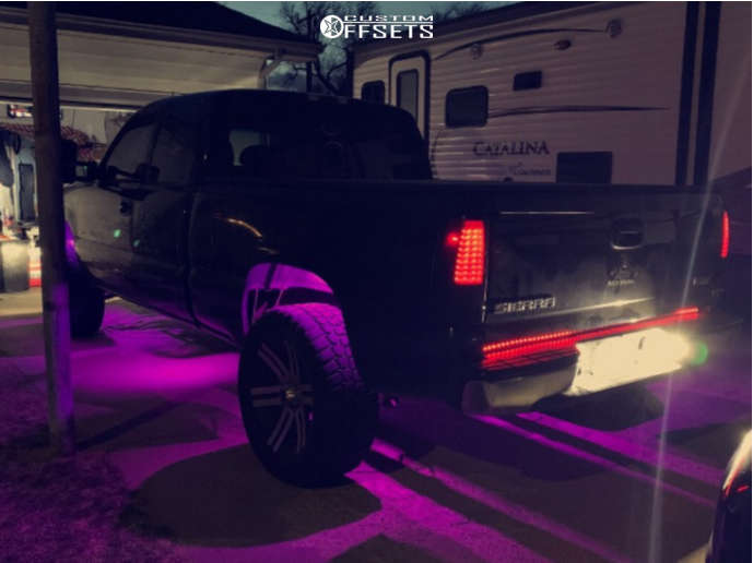 2003 GMC Sierra 1500 with 20x12 -38.1 MB Wheels Vortex and 33/12.5R20 ...