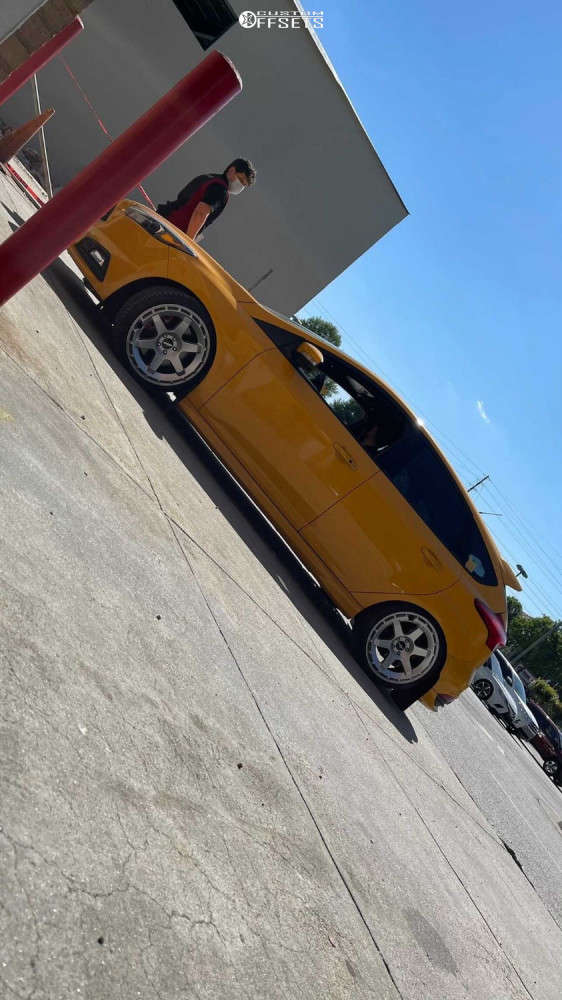 2016 Ford Focus with 19x8.5 42 Rotiform Kb1 and 235/35R19 Continental ...