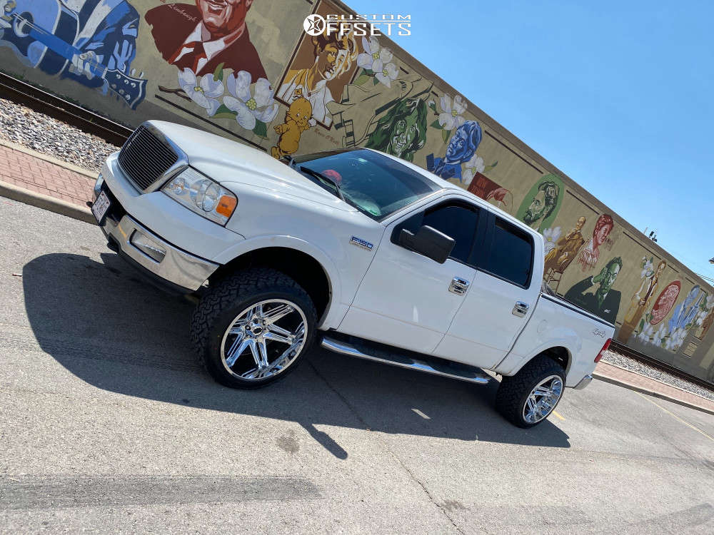 2005 Ford F-150 with 22x12 -51 Vision Razor and 385/75R22 Venom Power ...