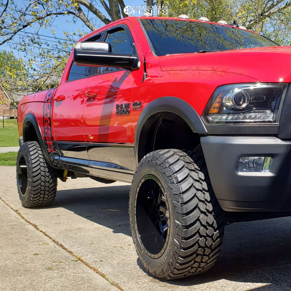 2017 Ram Ram 2500 with 20x12 -44 Fuel Sledge and 35/12.5R20 AMP Mud ...