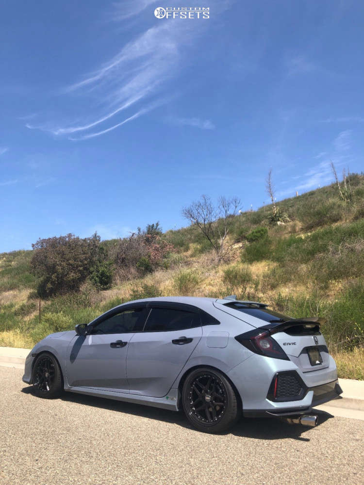 2019 Honda Civic with 18x8.5 30 ESR Cs15 and 225/35R18 Advanta Hp and ...