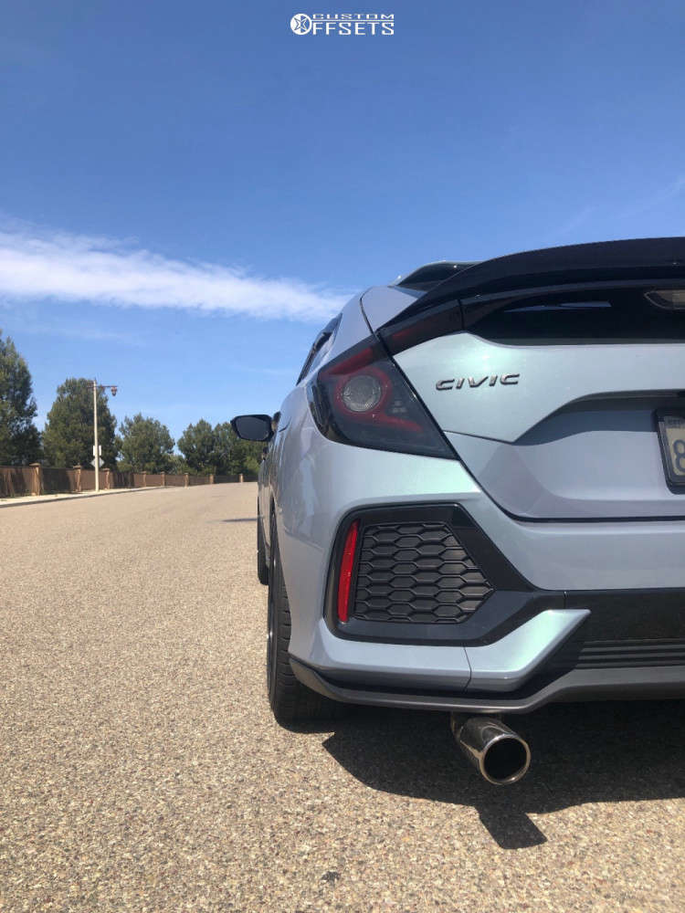 2019 Honda Civic with 18x8.5 30 ESR Cs15 and 225/35R18 Advanta Hp and ...