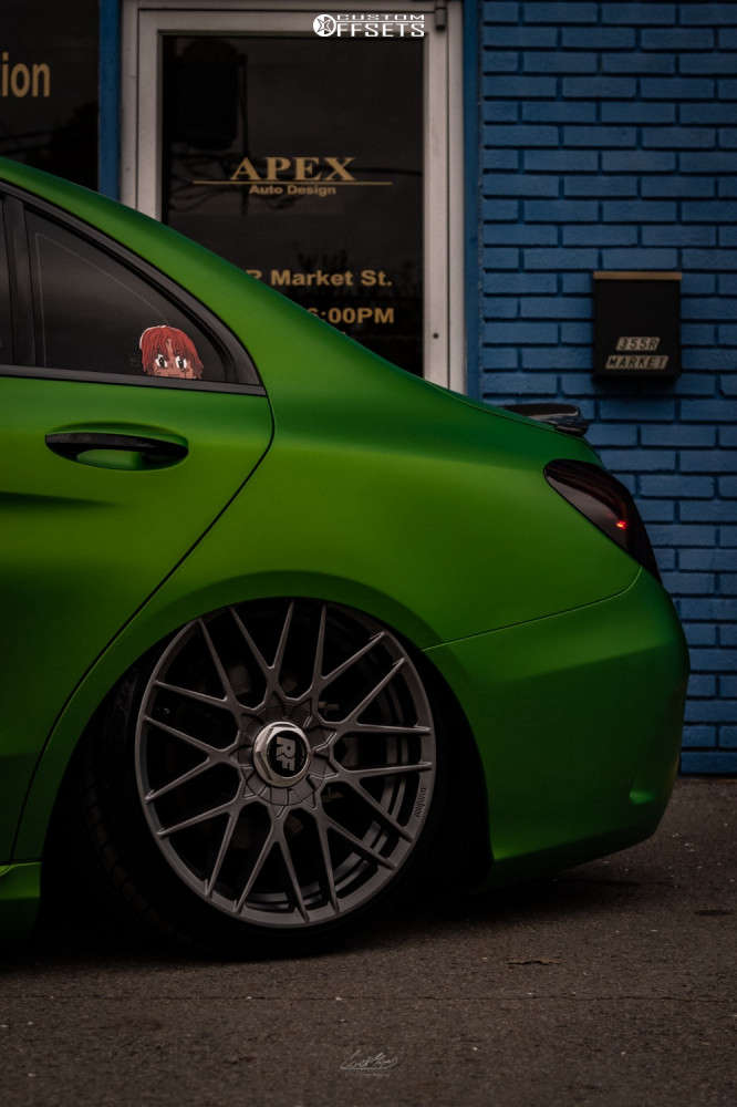 2016 Mercedes-Benz C300 with 19x8.5 35 Rotiform Rse and 215/35R19 Nitto ...