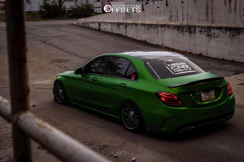 2016 Mercedes-Benz C300 with 19x8.5 35 Rotiform Rse and 215/35R19 Nitto ...