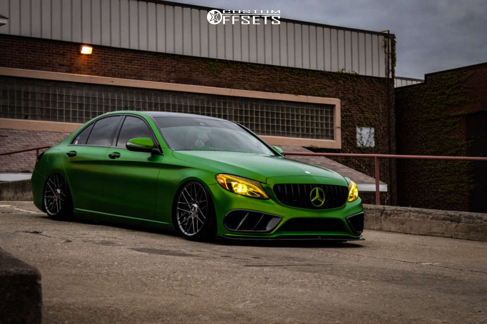 2016 Mercedes-Benz C300 with 19x8.5 35 Rotiform Rse and 215/35R19 Nitto ...