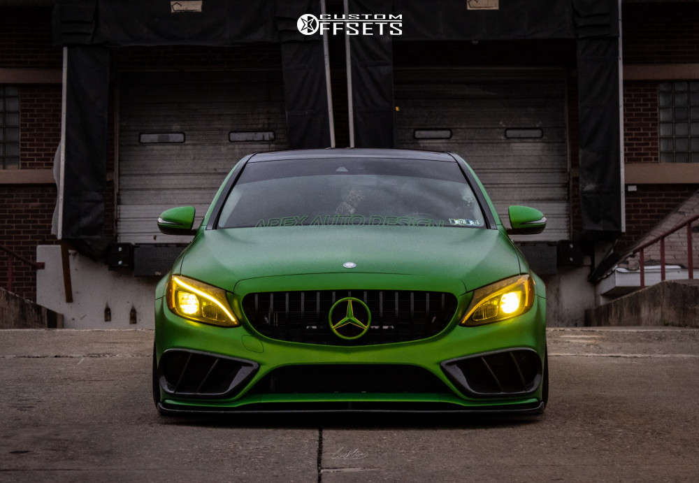 2016 Mercedes-Benz C300 with 19x8.5 35 Rotiform Rse and 215/35R19 Nitto ...
