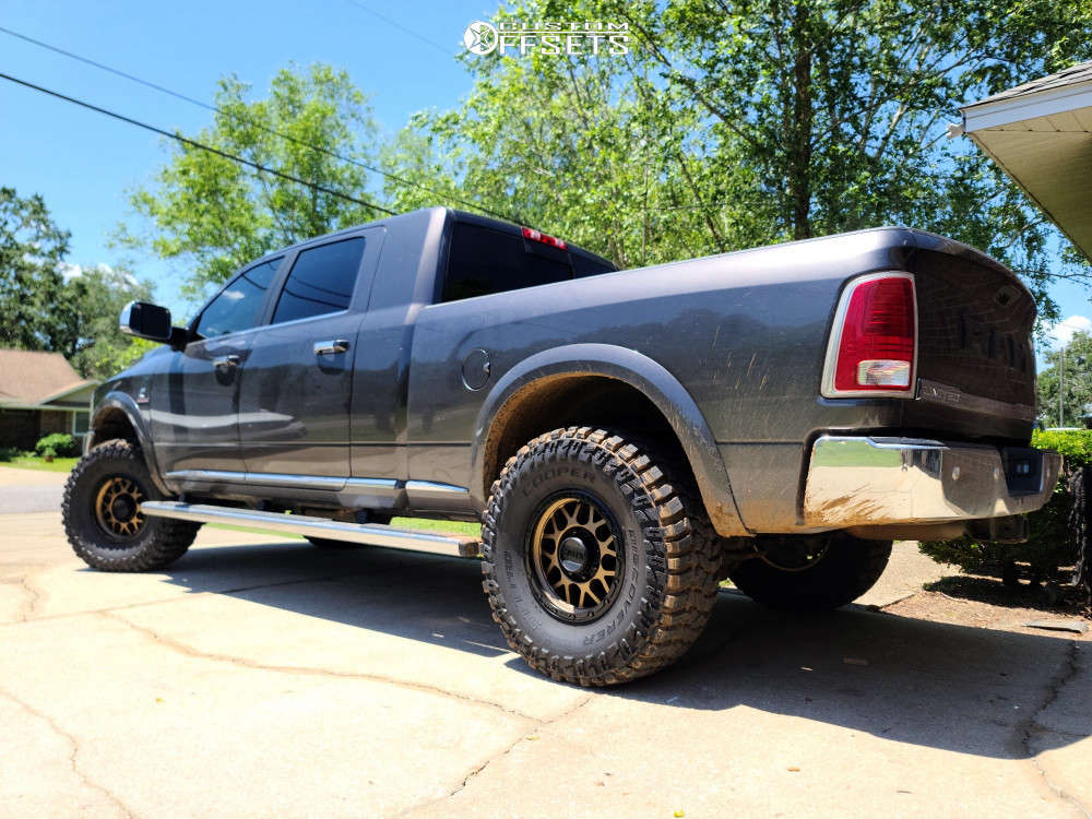 2017 Ram 2500 with 17x9 18 KMC Km535 and 37/13.5R17 Cooper Discoverer ...