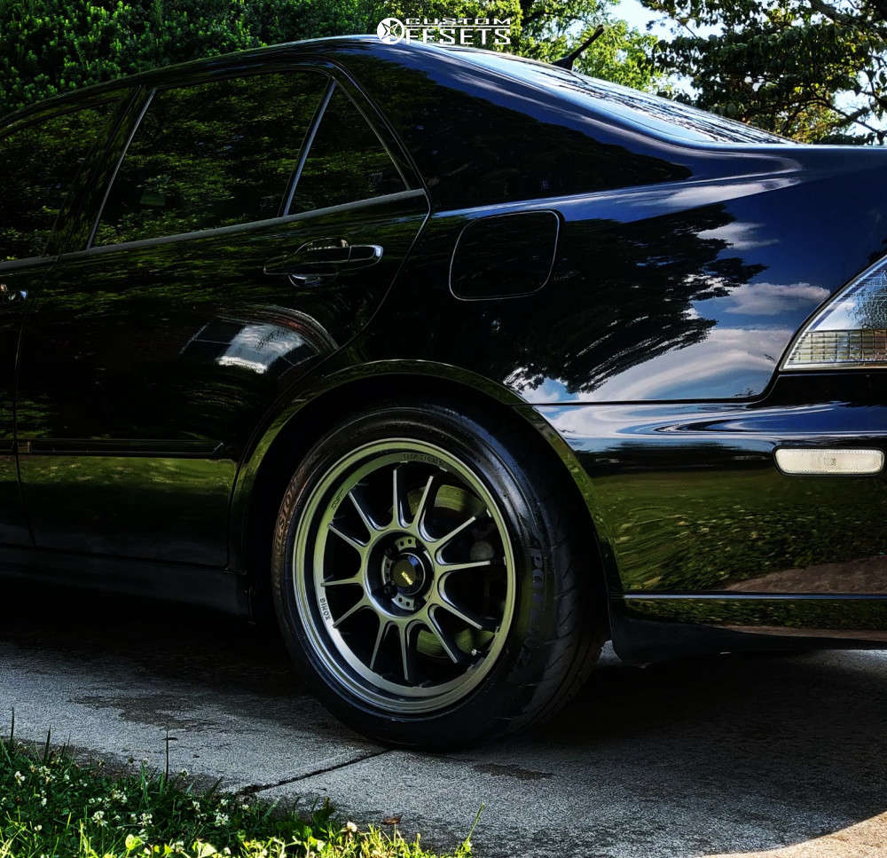 2004 Lexus IS300 with 17x8 35 Konig Hypergram and 215/45R17 Bridgestone ...